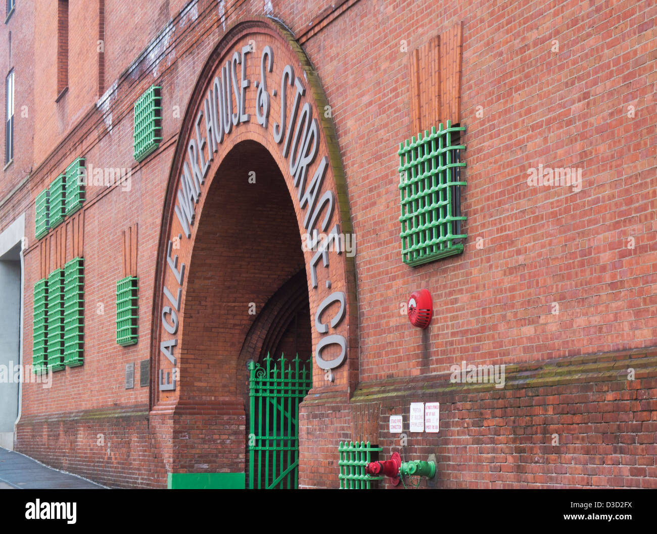 Eagle Warehouse & Storage Company building Stock Photo - Alamy