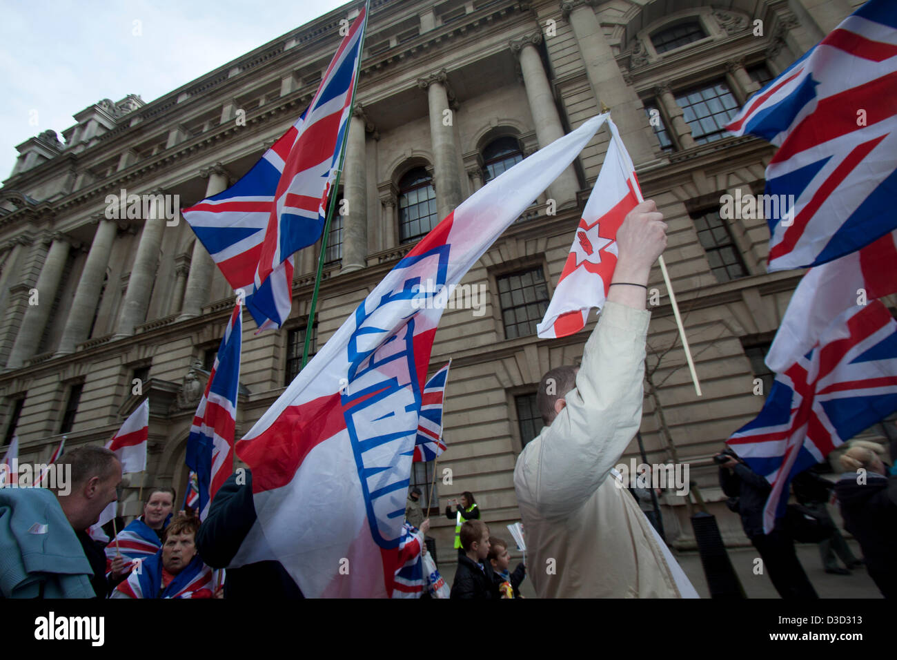 London UK. 16th February 2013. Protesters stage a march in London ...
