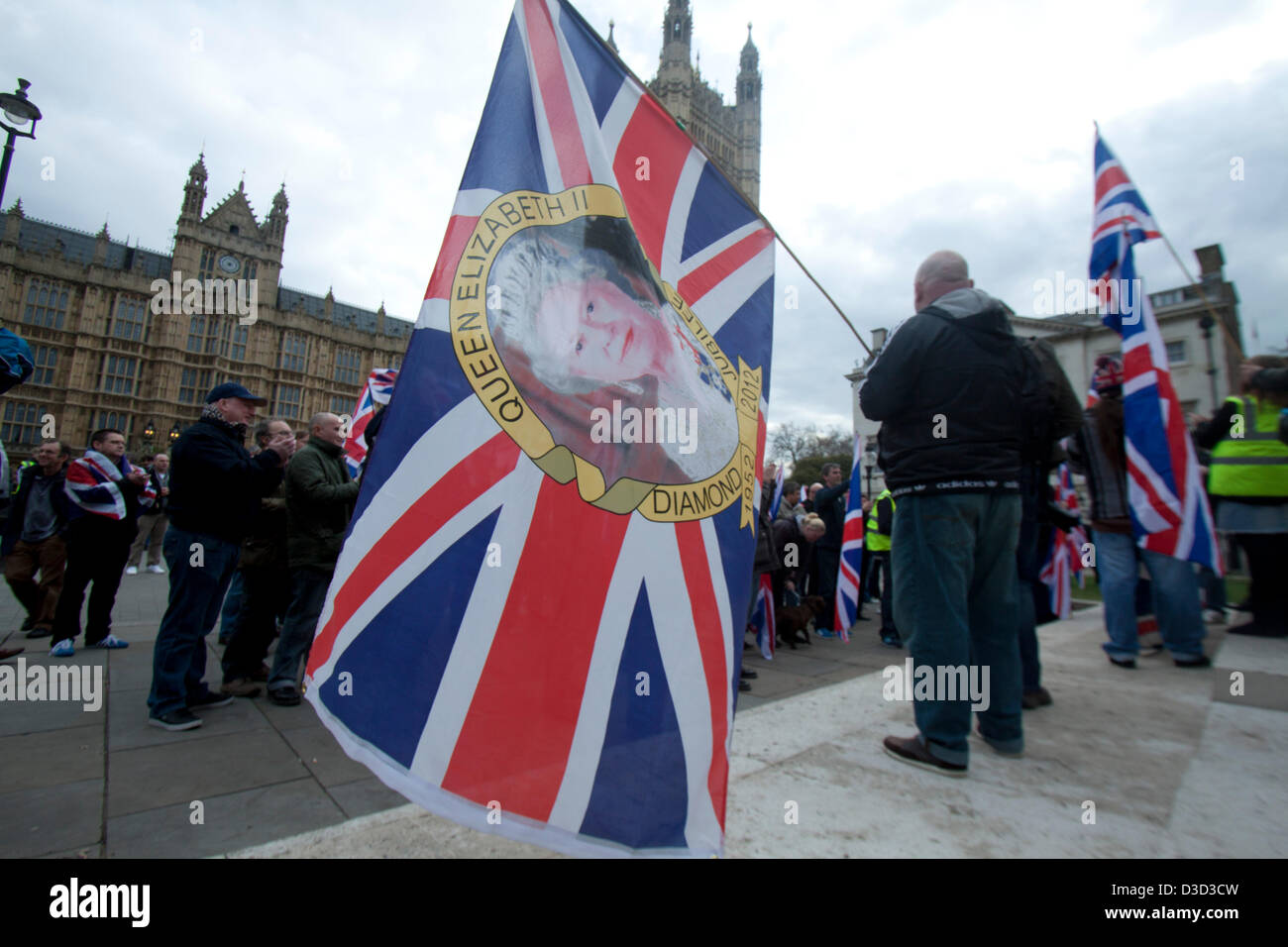 London UK. 16th February 2013. Protesters stage a march in London ...