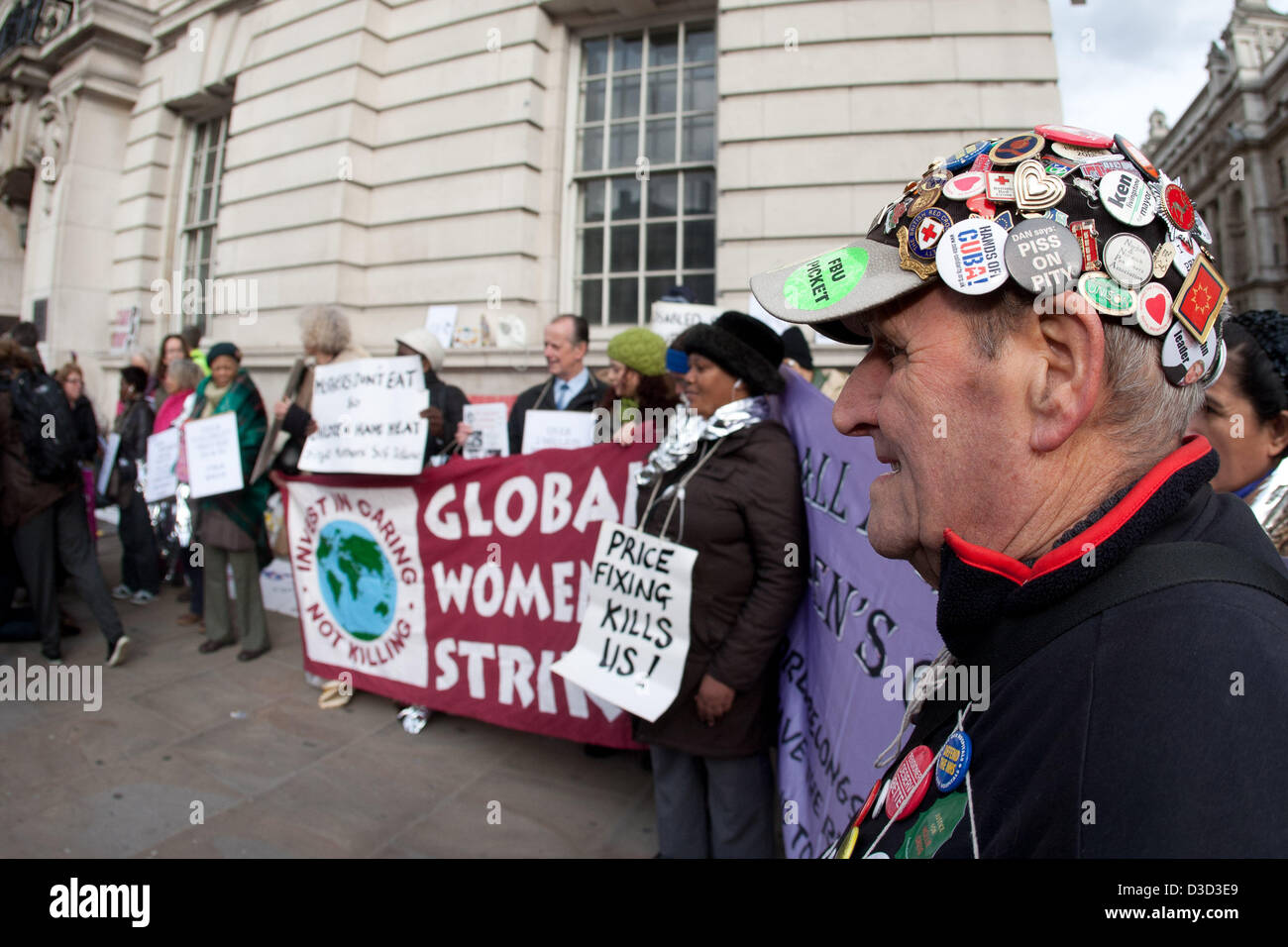 Pensioners and disabled people hold fuel poverty action outside the ...