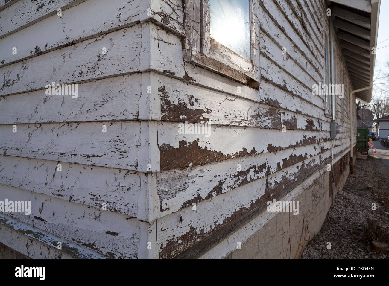 An abandoned house gets a total makeover for a new homeowner Stock ...