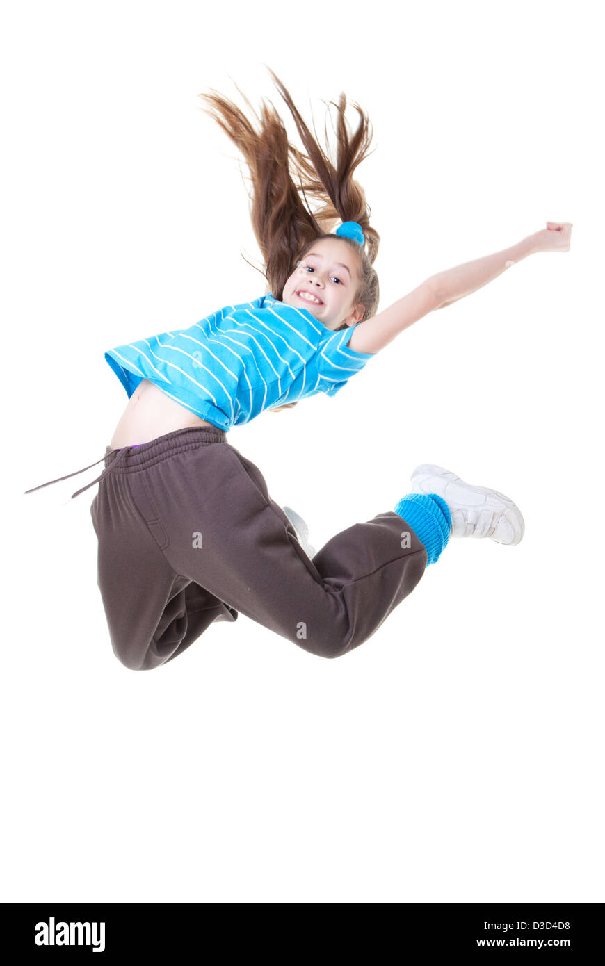 child or kid jumping and dance Stock Photo - Alamy
