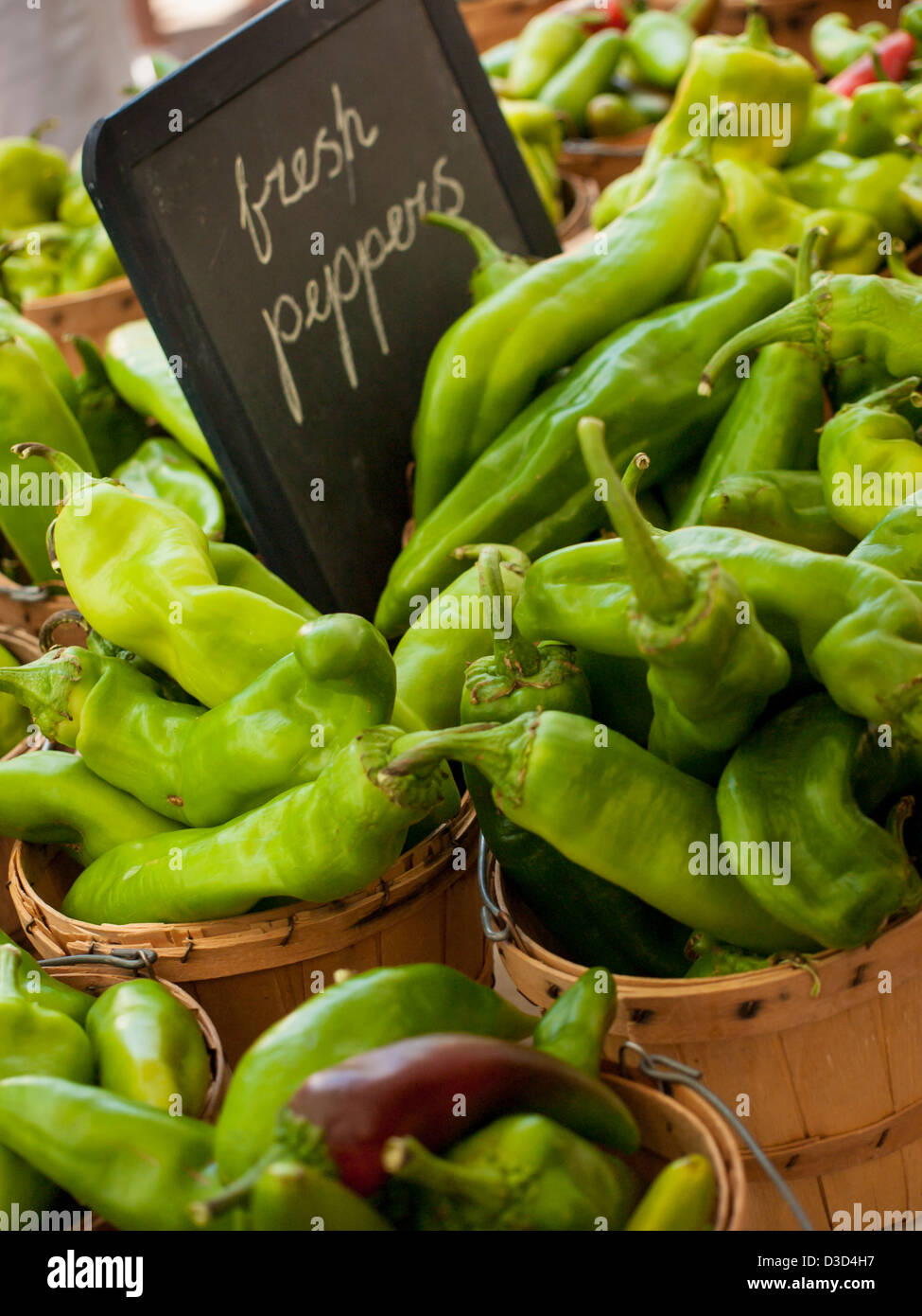 Fresh organic food at the local farmers market. Farmers markets are a ...
