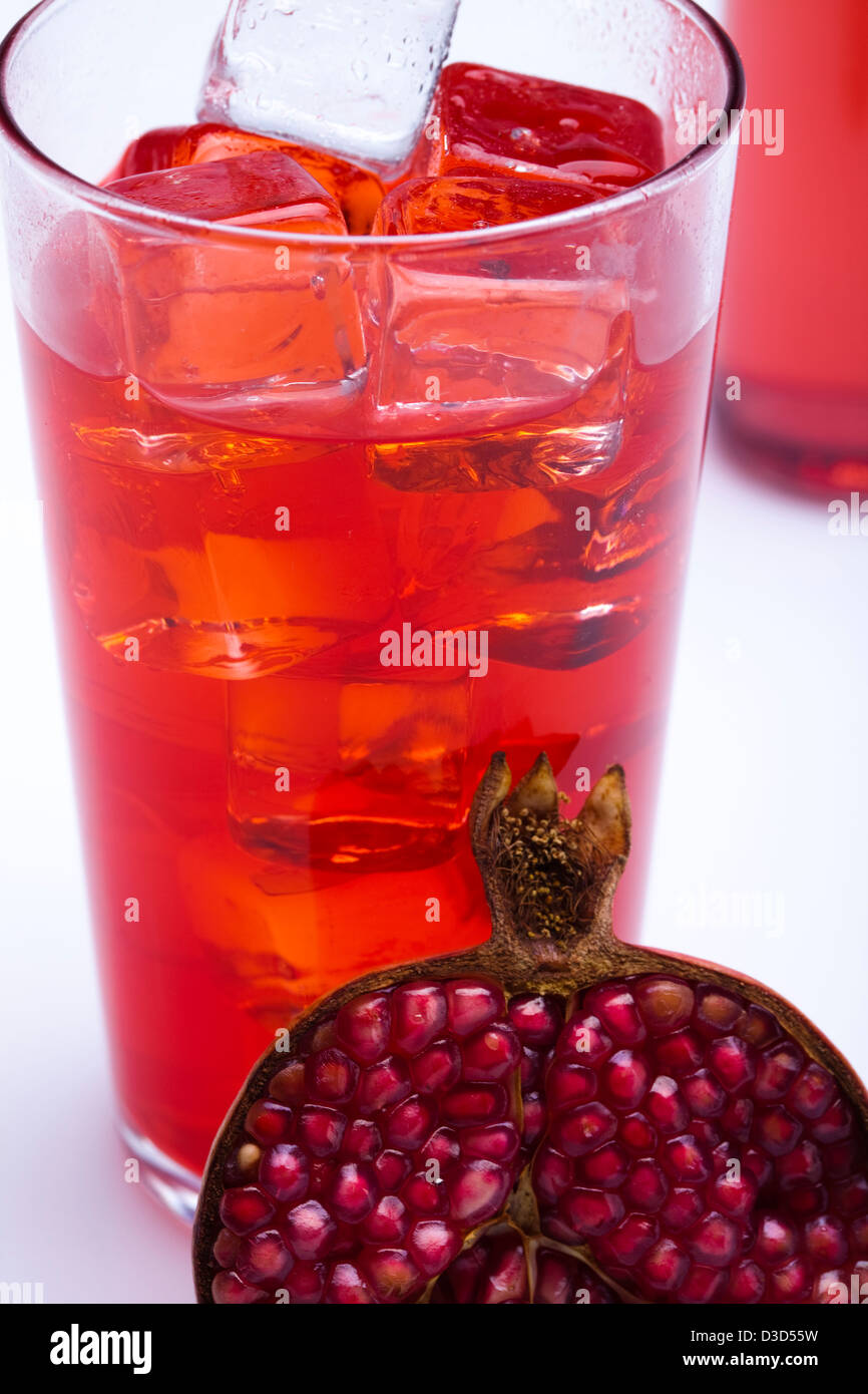 Fresh drink with grenade Stock Photo - Alamy