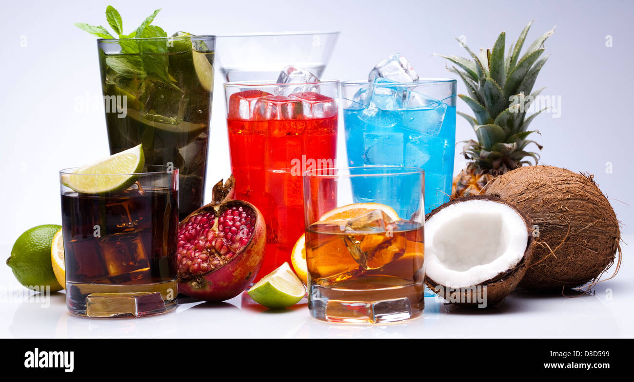 Exotic alcohol drinks Stock Photo - Alamy