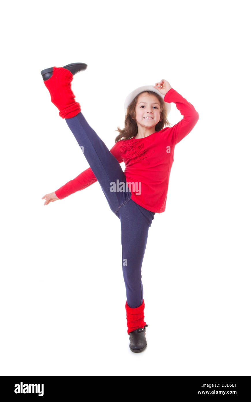 fit healthy young girl doing modern dancing Stock Photo - Alamy