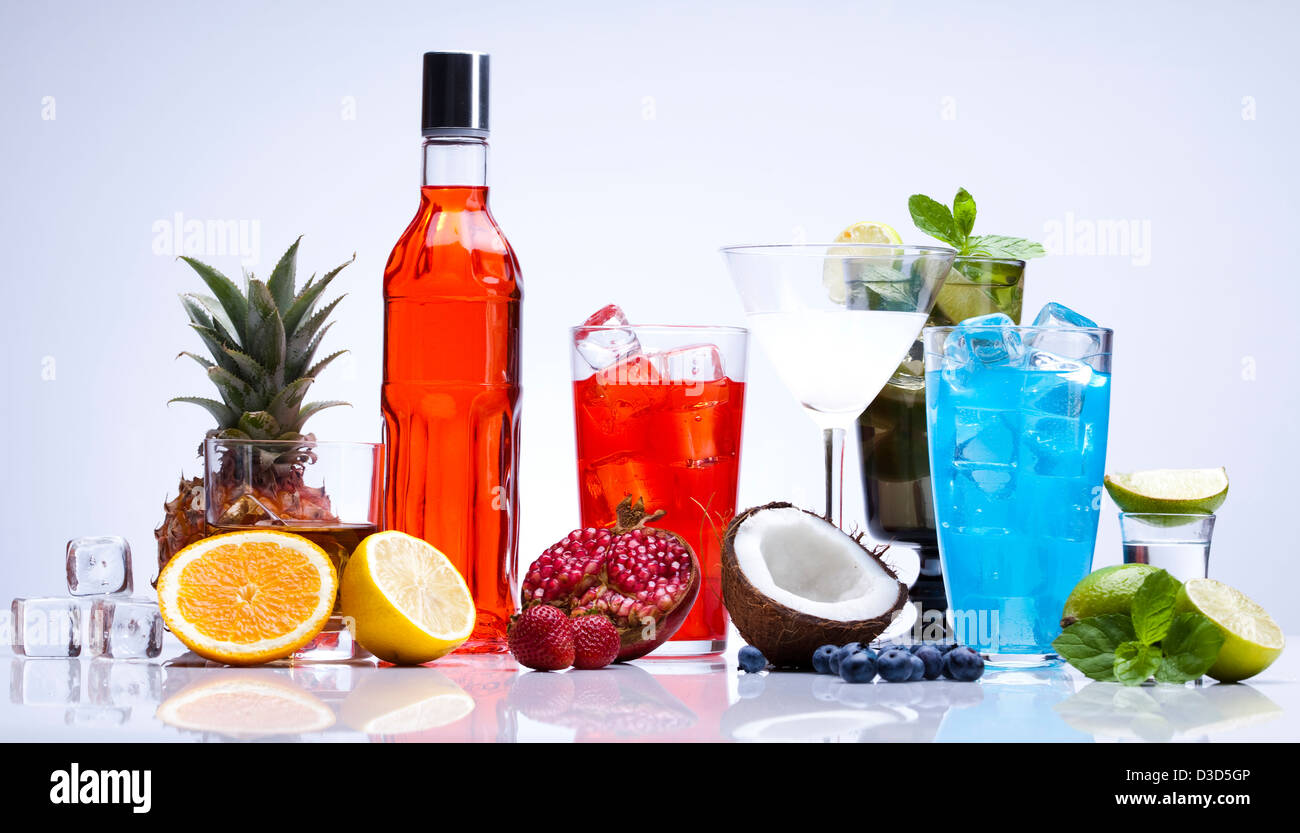 Exotic alcohol drinks Stock Photo - Alamy