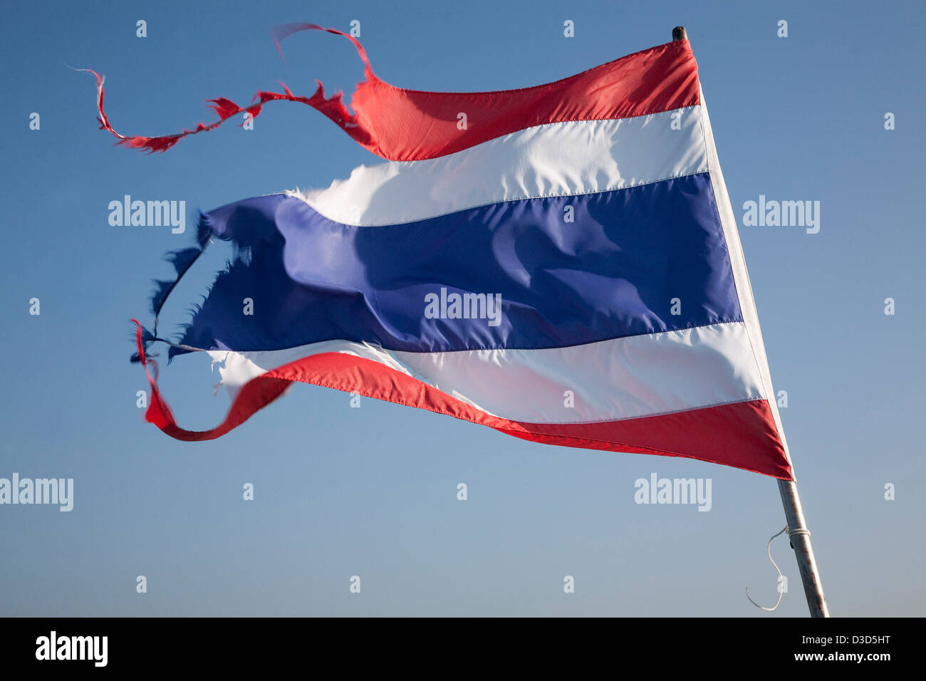 Khao Lak, Thailand, the Thai national flag Stock Photo - Alamy