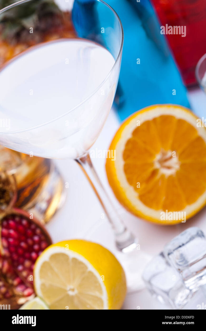 Exotic alcohol drinks Stock Photo - Alamy