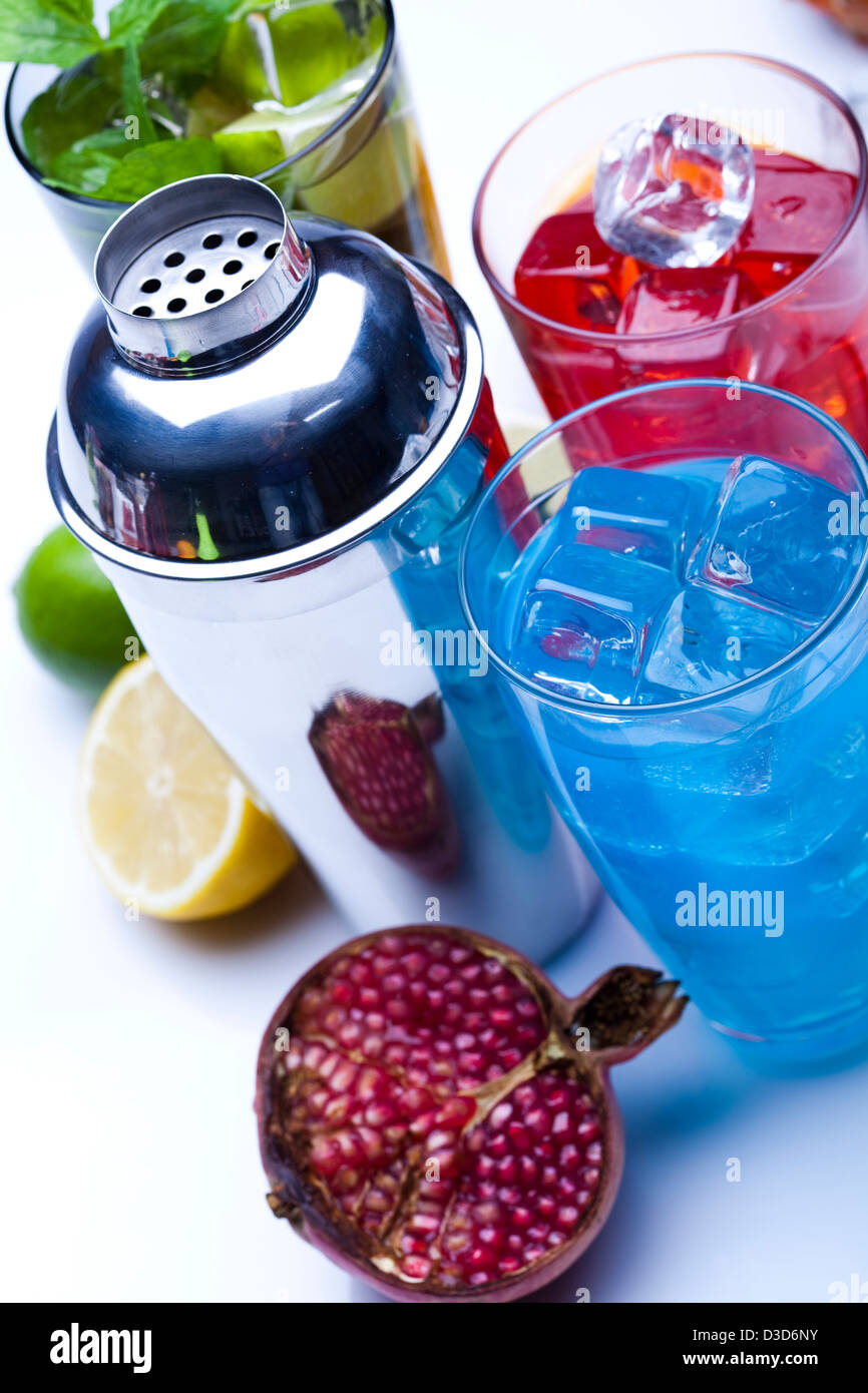 Alcohol drinks set Stock Photo - Alamy