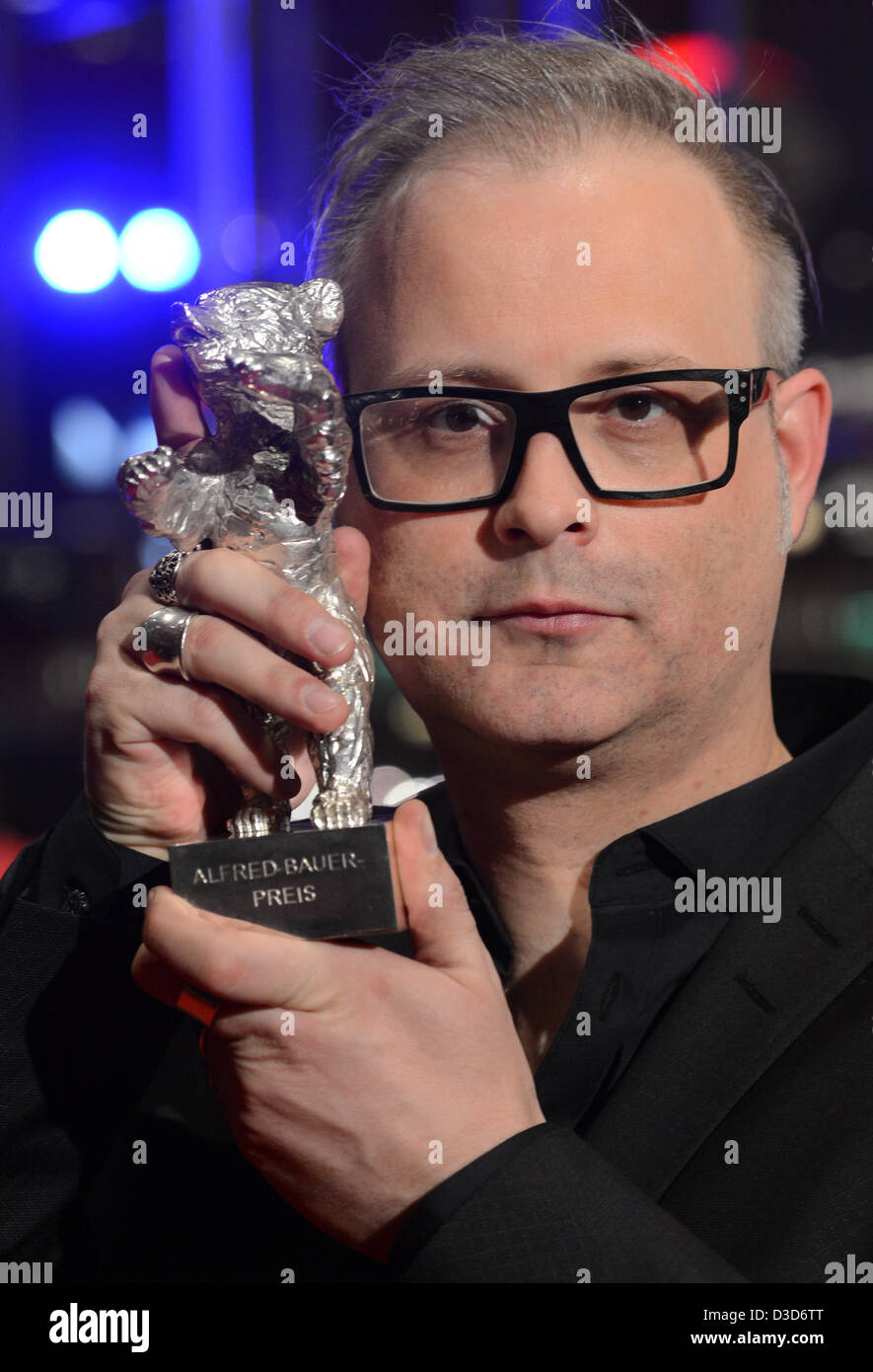Canadian director Denis Cote poses with his Silver Bear - Alfred Bauer ...