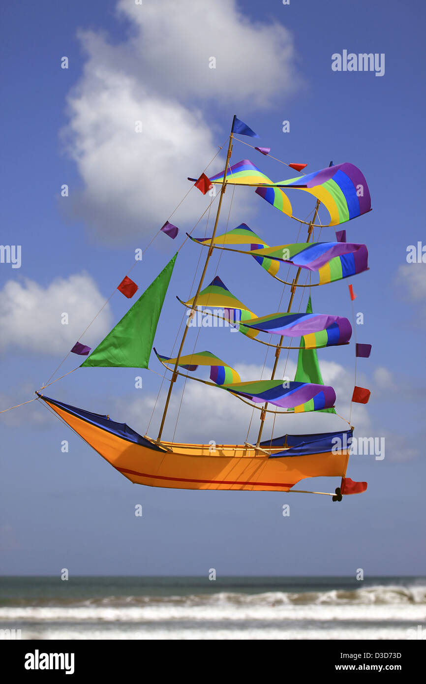 Fly a kite - a sailing vessel in the sky Stock Photo - Alamy