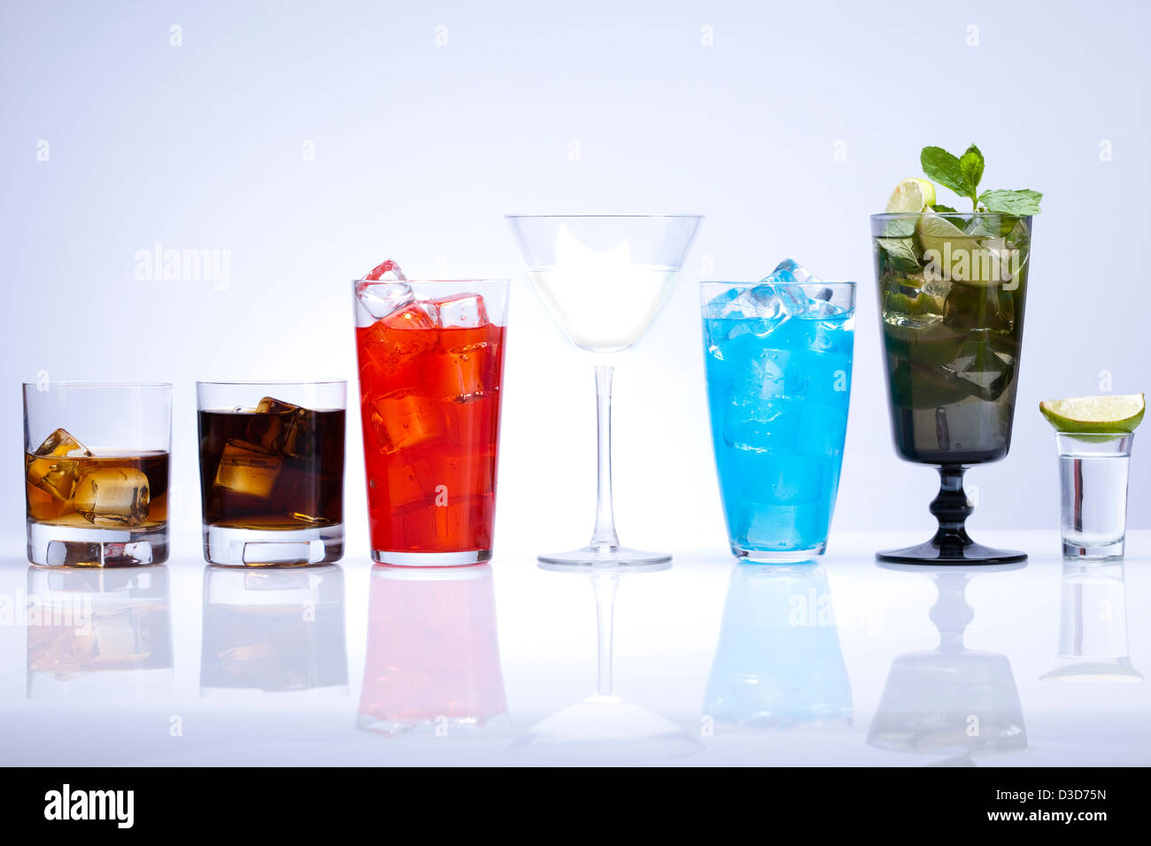 Exotic alcohol drinks Stock Photo - Alamy
