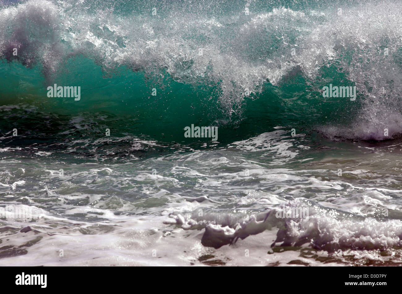 Big wave crashes on to the shore. Indian ocean Stock Photo - Alamy