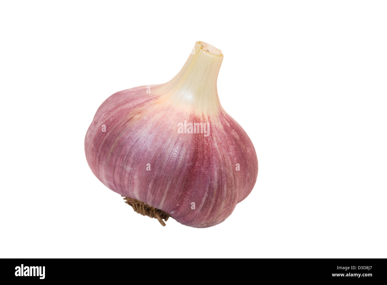 dry garlic isolated on white Stock Photo - Alamy