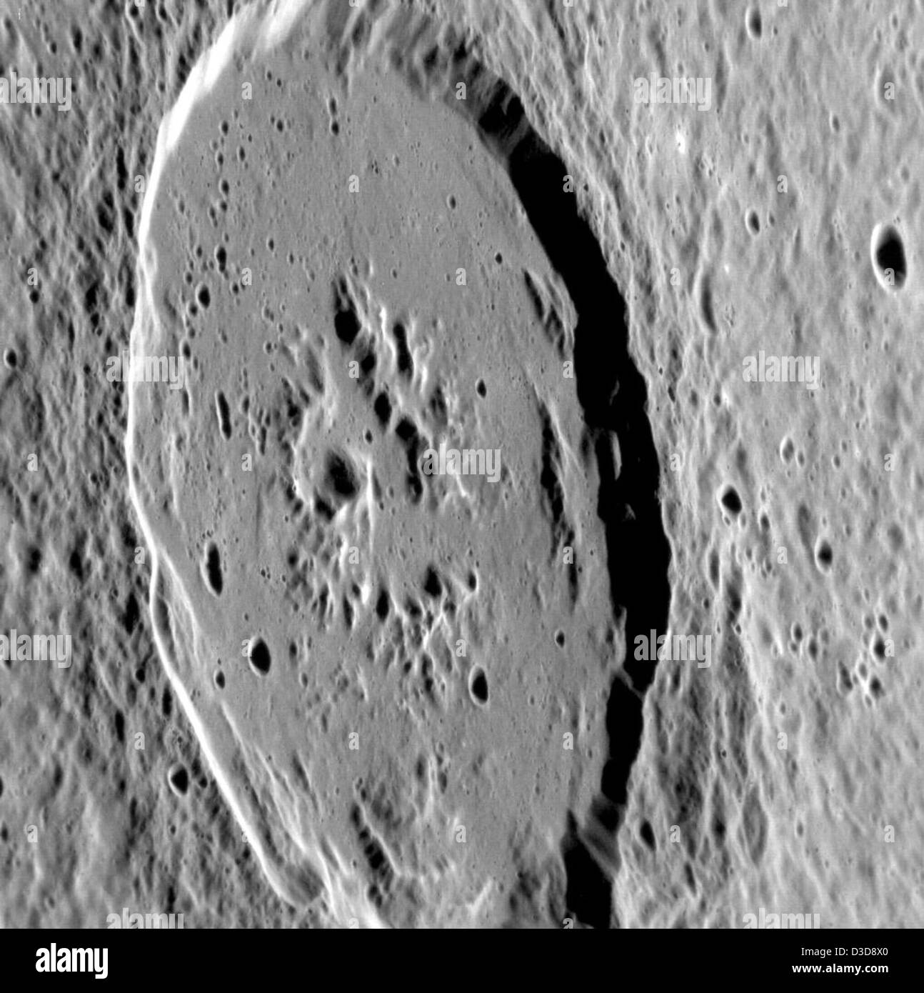 The MESSENGER mission captured detailed images of the Atget crater on ...
