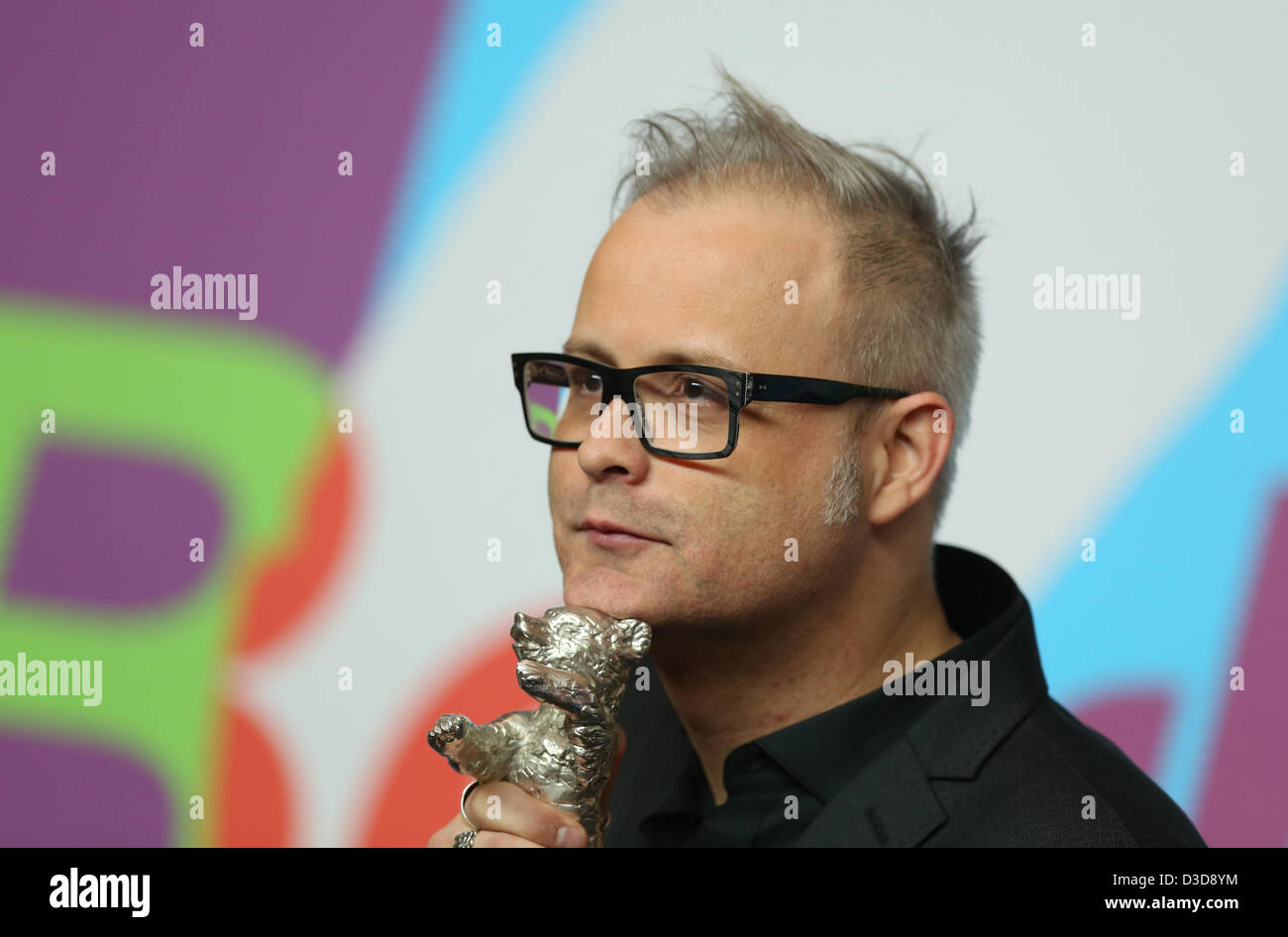 Canadian director Denis Cote poses with the Silver Bear - Alfred Bauer ...