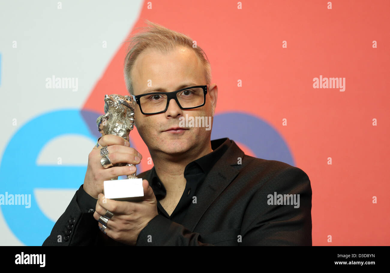Canadian director Denis Cote poses with the Silver Bear - Alfred Bauer ...