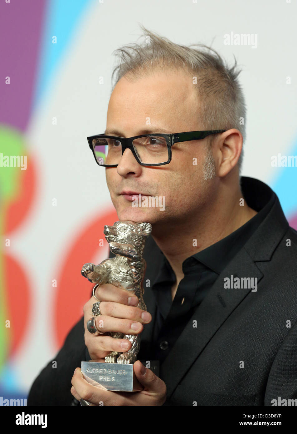 Canadian director Denis Cote poses with the Silver Bear - Alfred Bauer ...