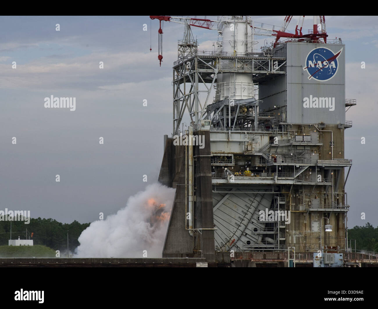 NASA tested the J-2X rocket engine, part of the Space Launch System, to ...