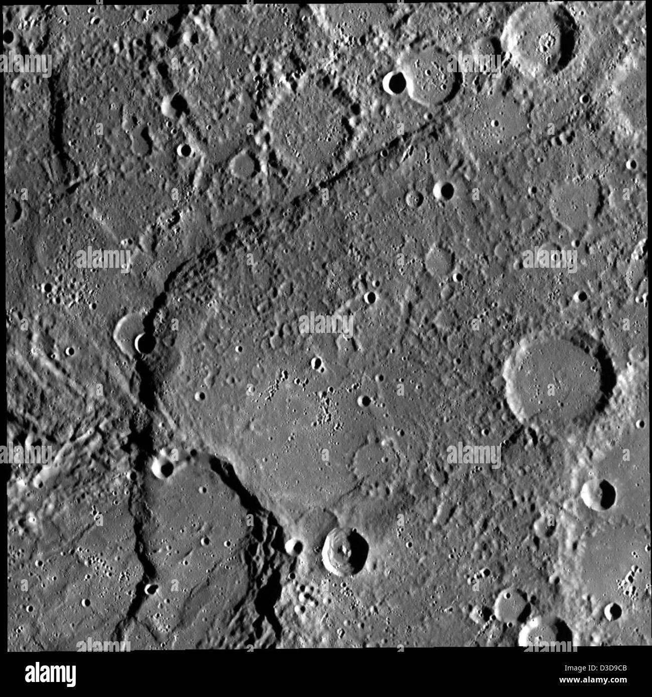 Beagle Rupes is a large cliff on Mercury, mapped by the MESSENGER ...