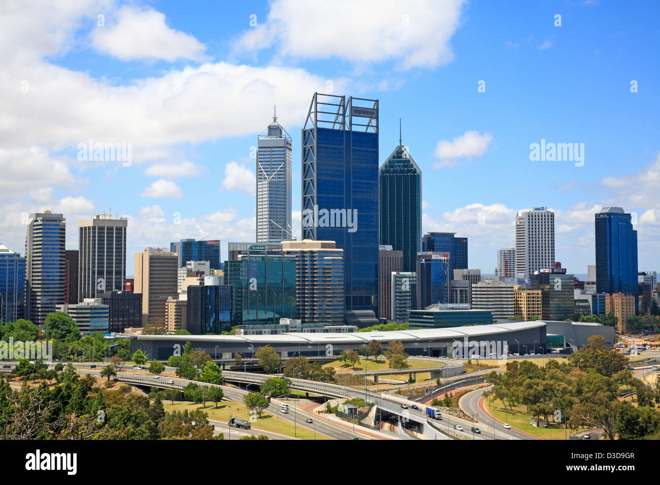 View of Perth City and Skyscrapers Western Australia Stock Photo - Alamy