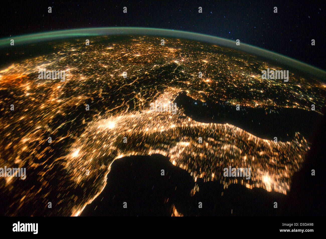 Central and Eastern Europe at Night (NASA, International Space Station ...