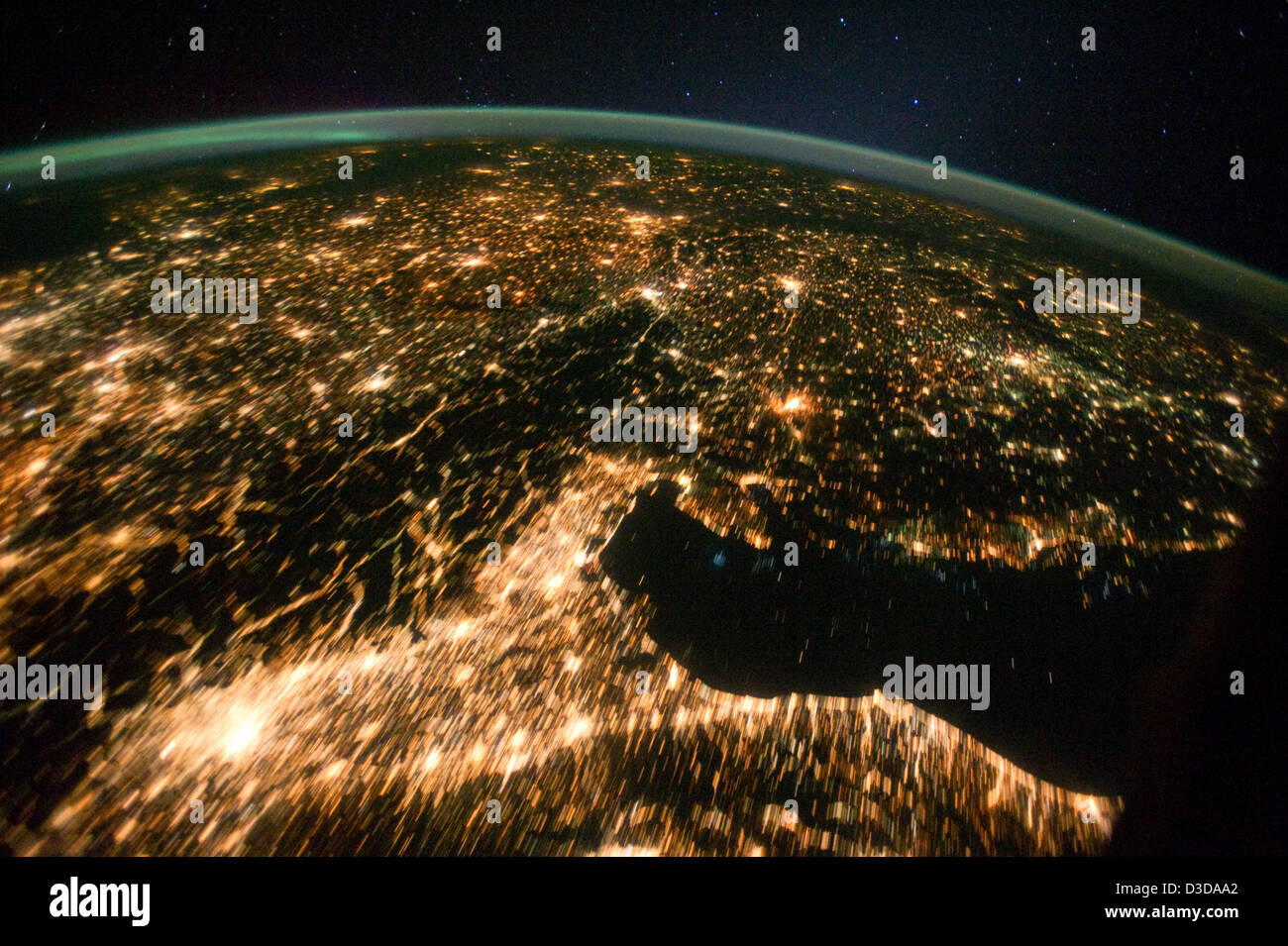 Earth lit up at night satellite hi-res stock photography and images - Alamy