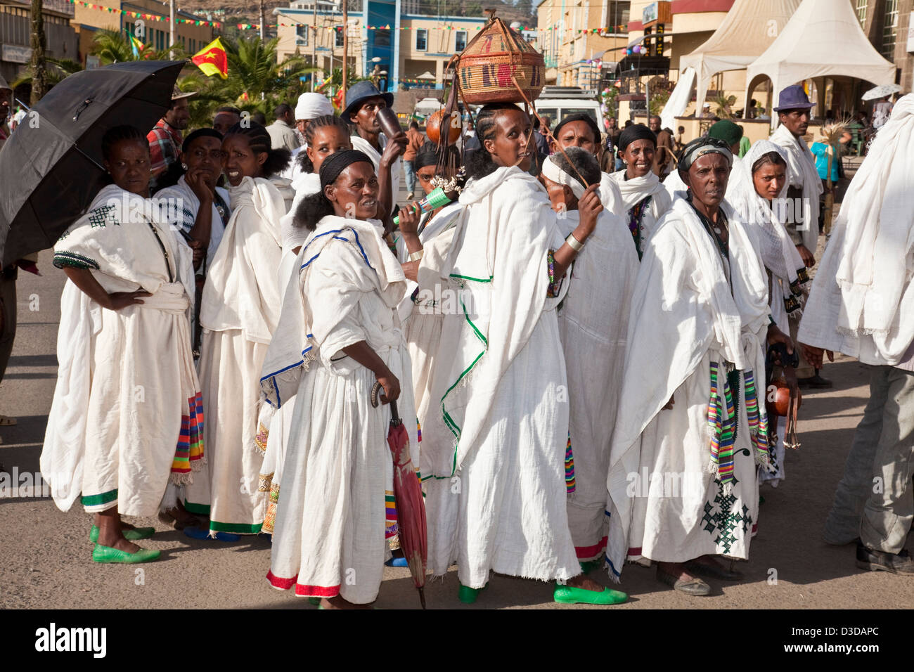Local Women in Traditional Dress, Timkat (The Festival of Epiphany ...
