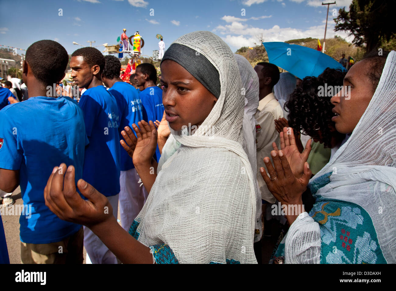Local People Celebrating Timkat (The Festival of Epiphany), Gondar ...