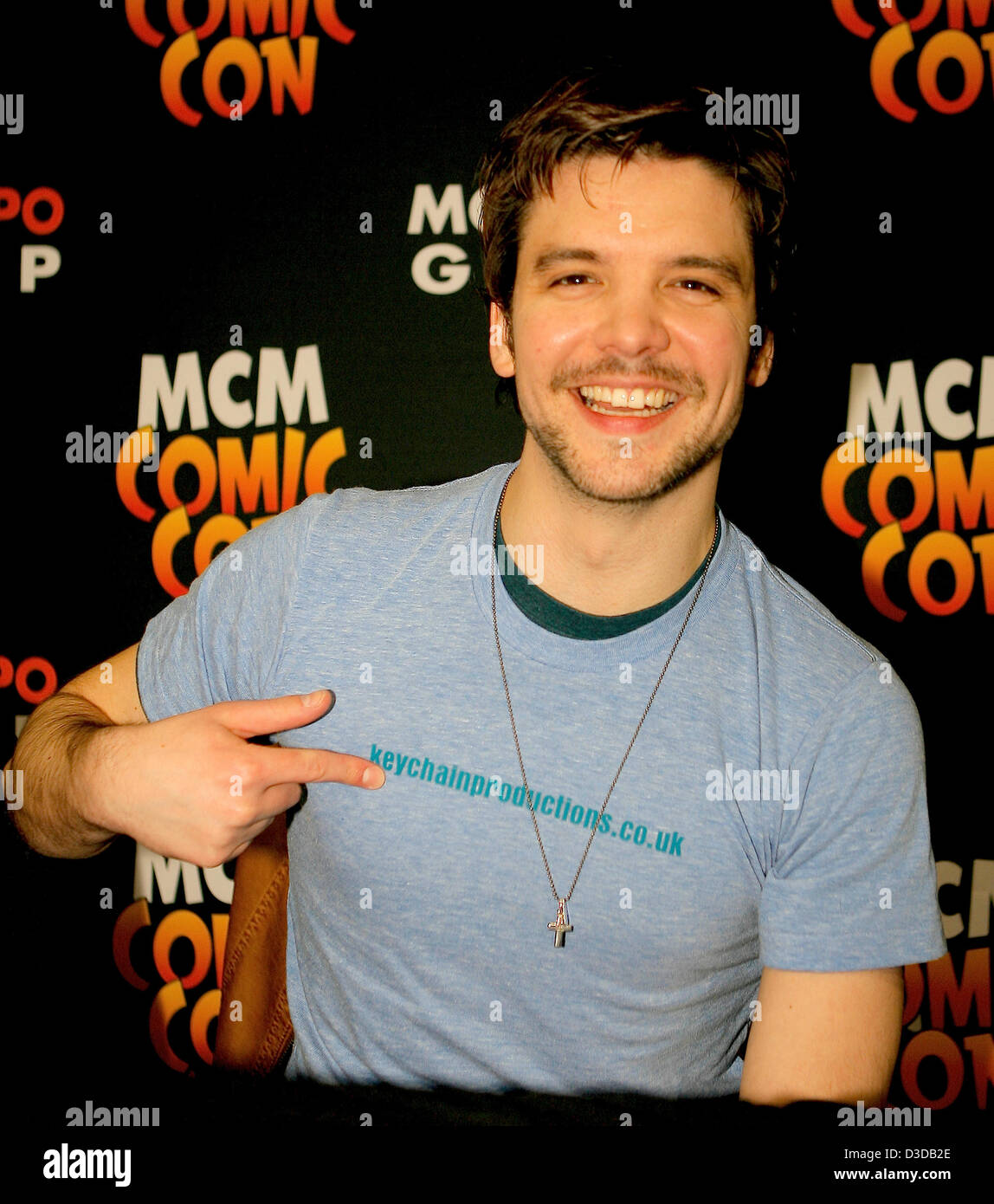 16th februbary 2013. Andrew Lee Potts stars in primeval series. meeting ...