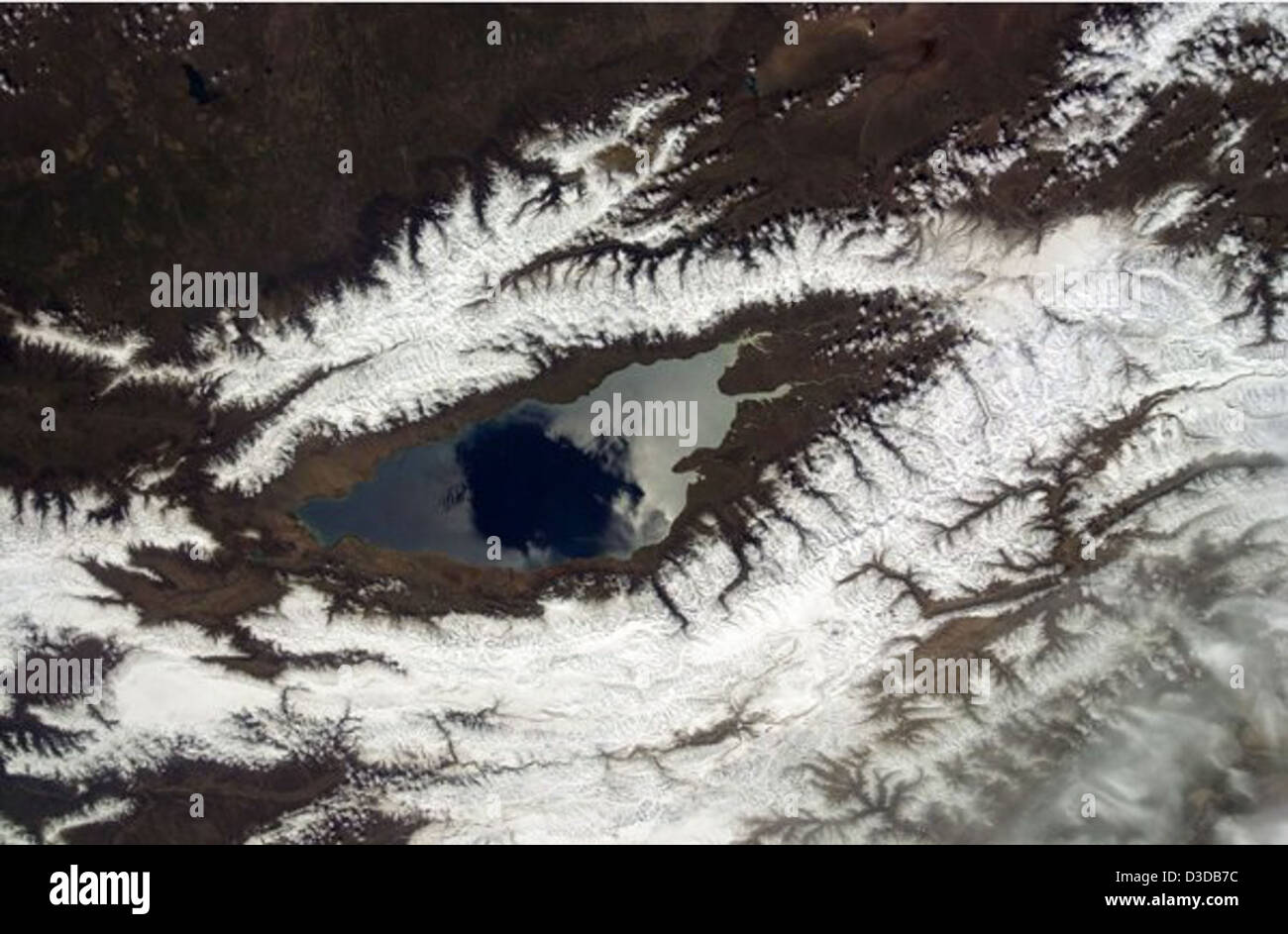 NASA's Crew Earth Observation team captured the 'Eye' of Issyk Kul, a ...