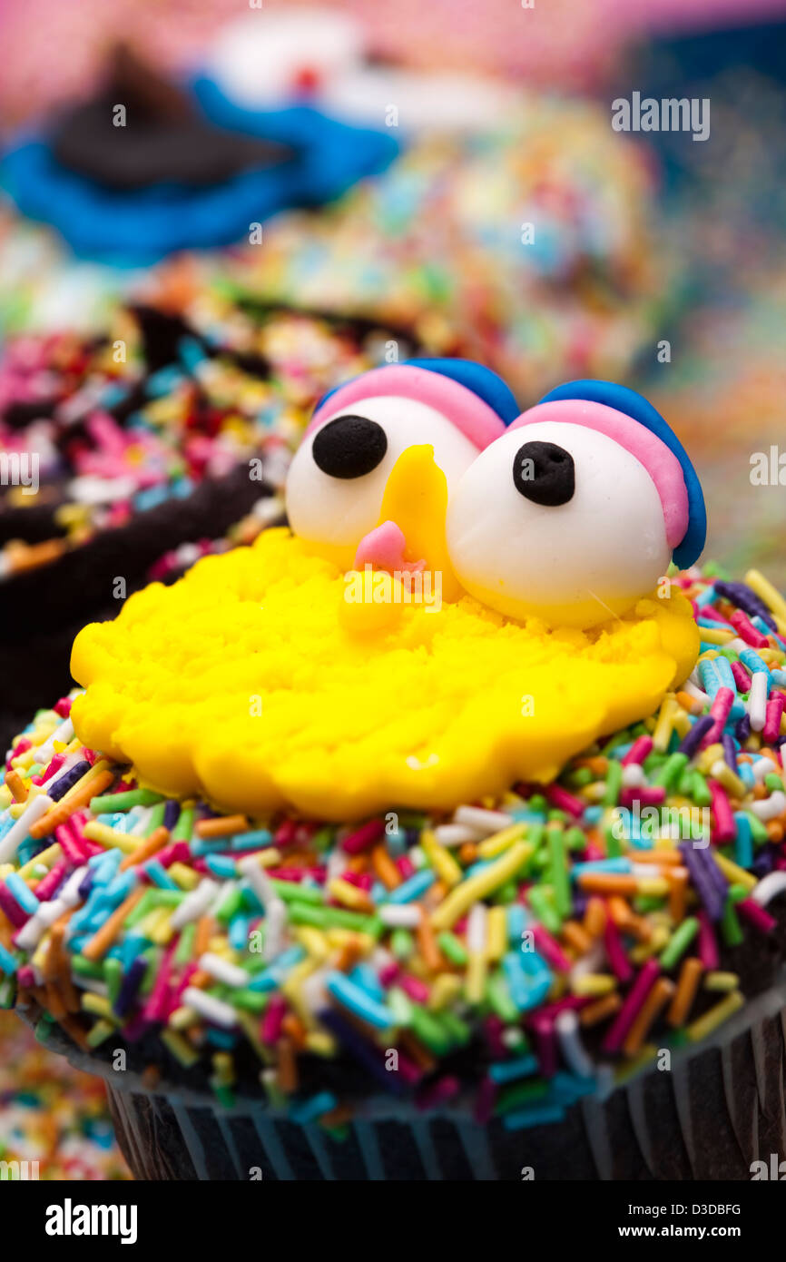 Sweet muffin cake for children party Stock Photo - Alamy