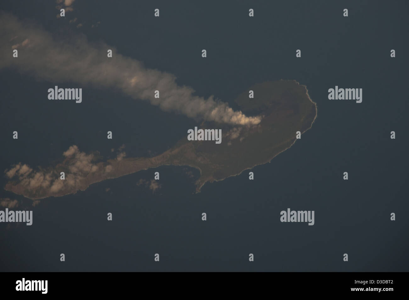 Pagan Island Volcano (NASA, International Space Station, 03/06/12 Stock ...