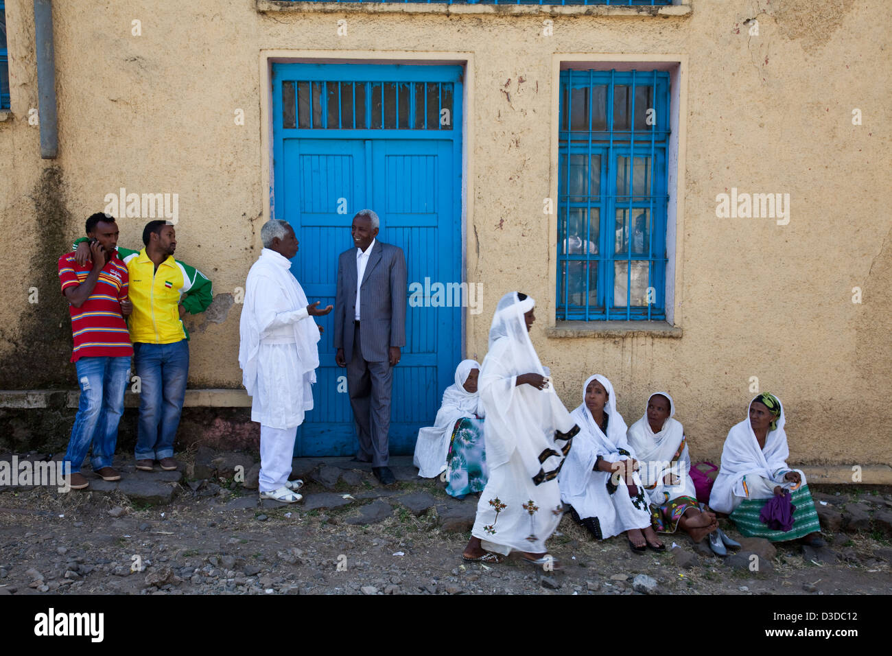 A Colourful Streetscene During Timkat (The Festival of Epiphany ...