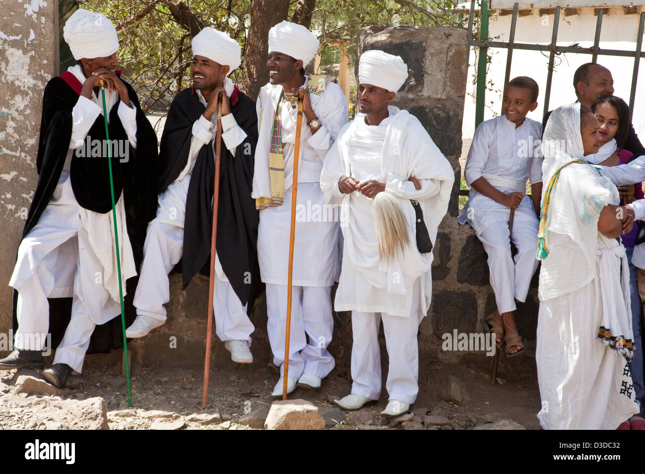 Four Priests Share a Joke During Timkat (The Festival of Epiphany ...