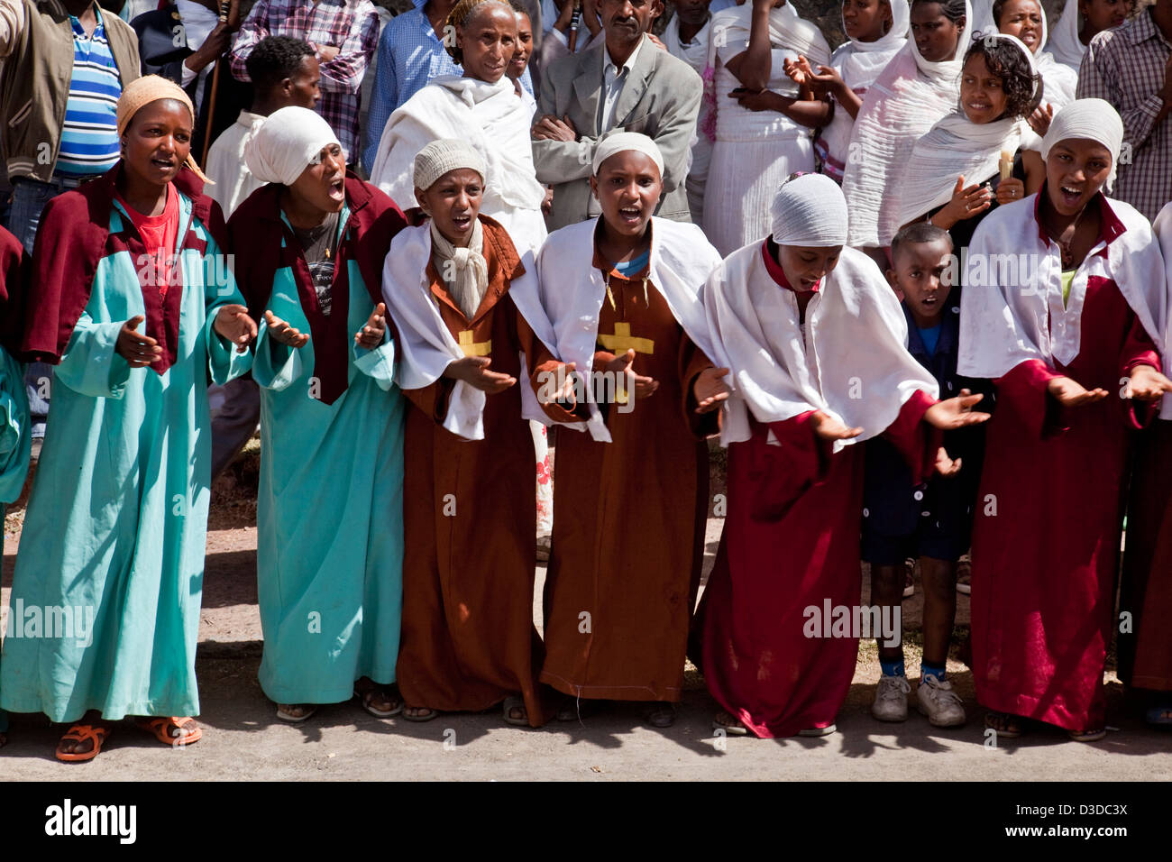 Local Women Celebrating Timkat (The Festival of Epiphany), Gondar ...