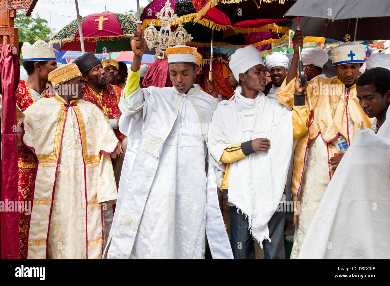 A Street Procession of Church Priests and Deacons During Timkat (The ...