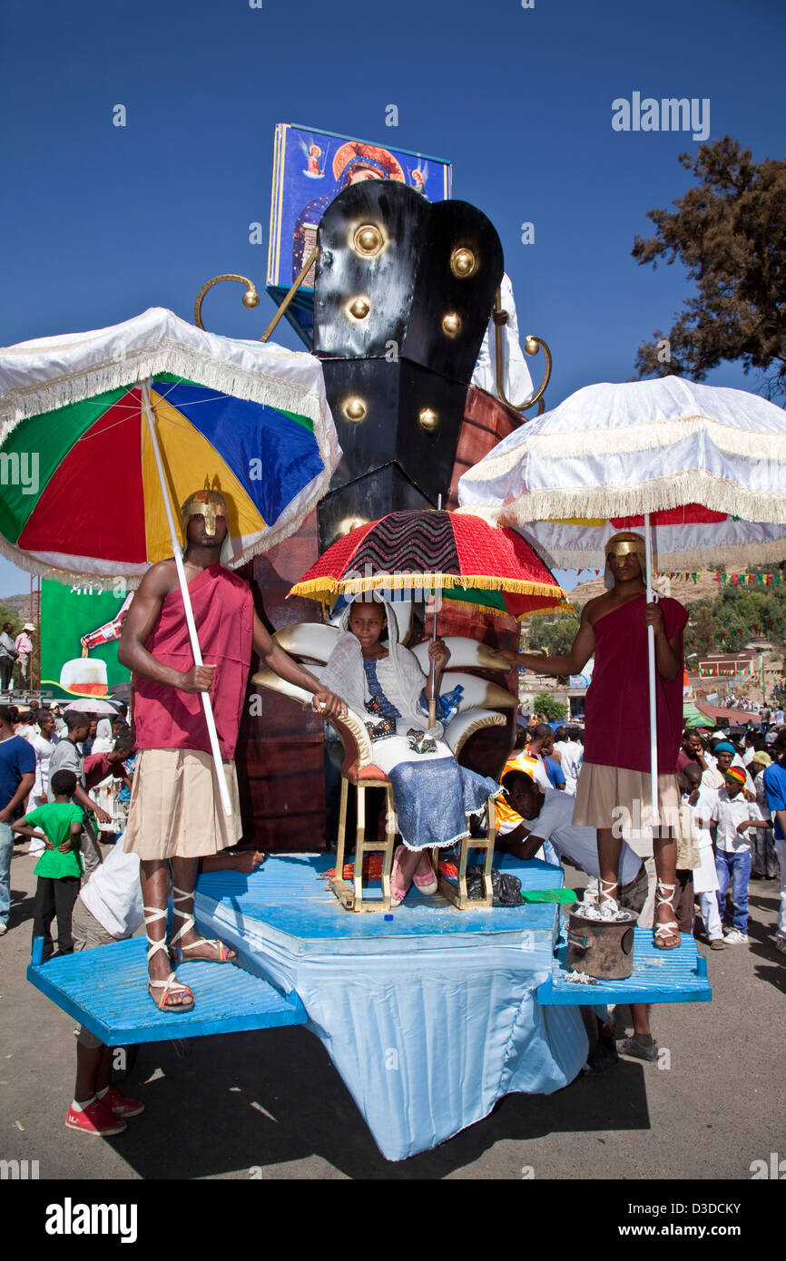 A Float In The Procession, Timkat (The Festival of Epiphany), Gondar ...