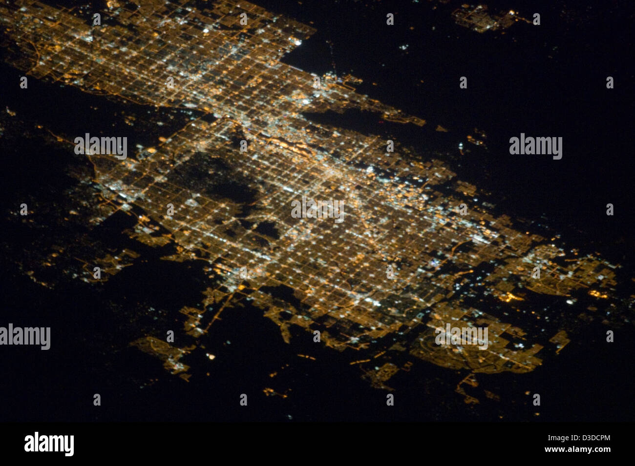 This image from the International Space Station shows the Phoenix-Mesa ...