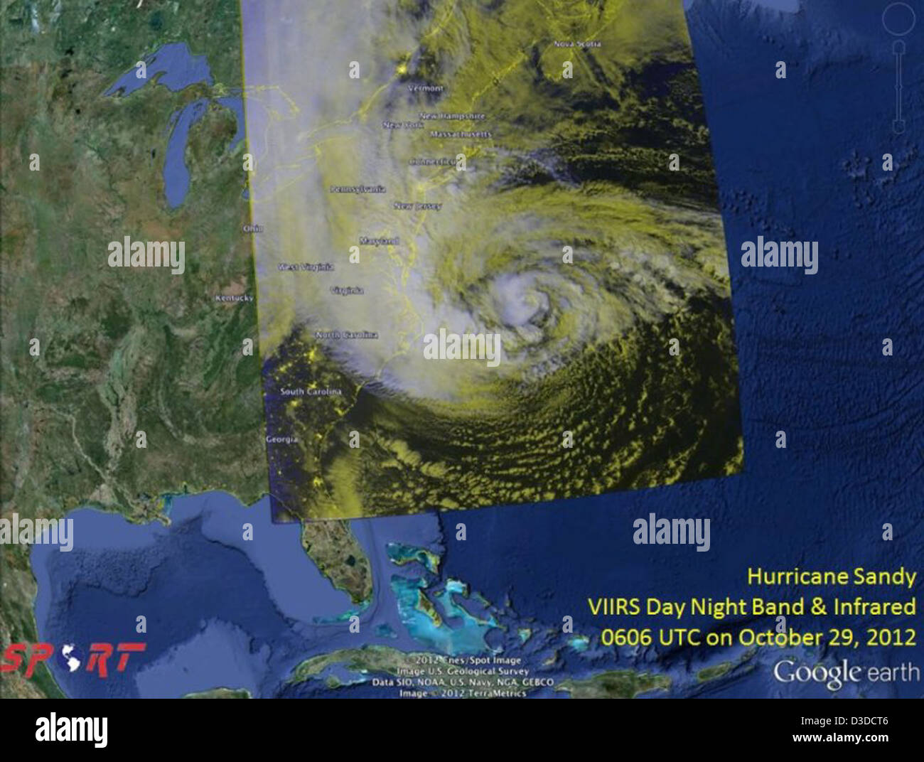 Hurricane sandy nasa hi-res stock photography and images - Alamy