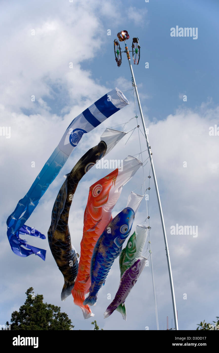Koinobori carp streamer japan family hi-res stock photography and ...
