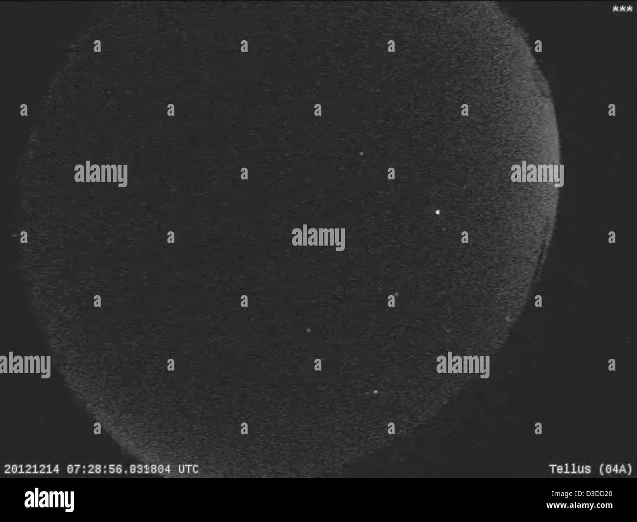 Dazzling Geminid Fireball! (NASA, Marshall, 12/14/12 Stock Photo - Alamy