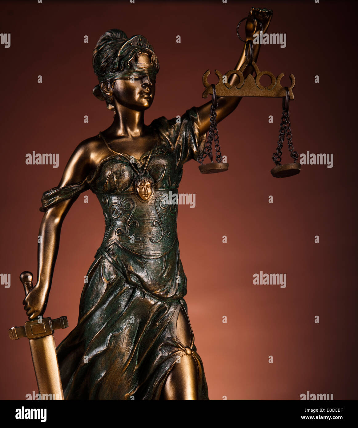 Antique statue of justice Stock Photo - Alamy