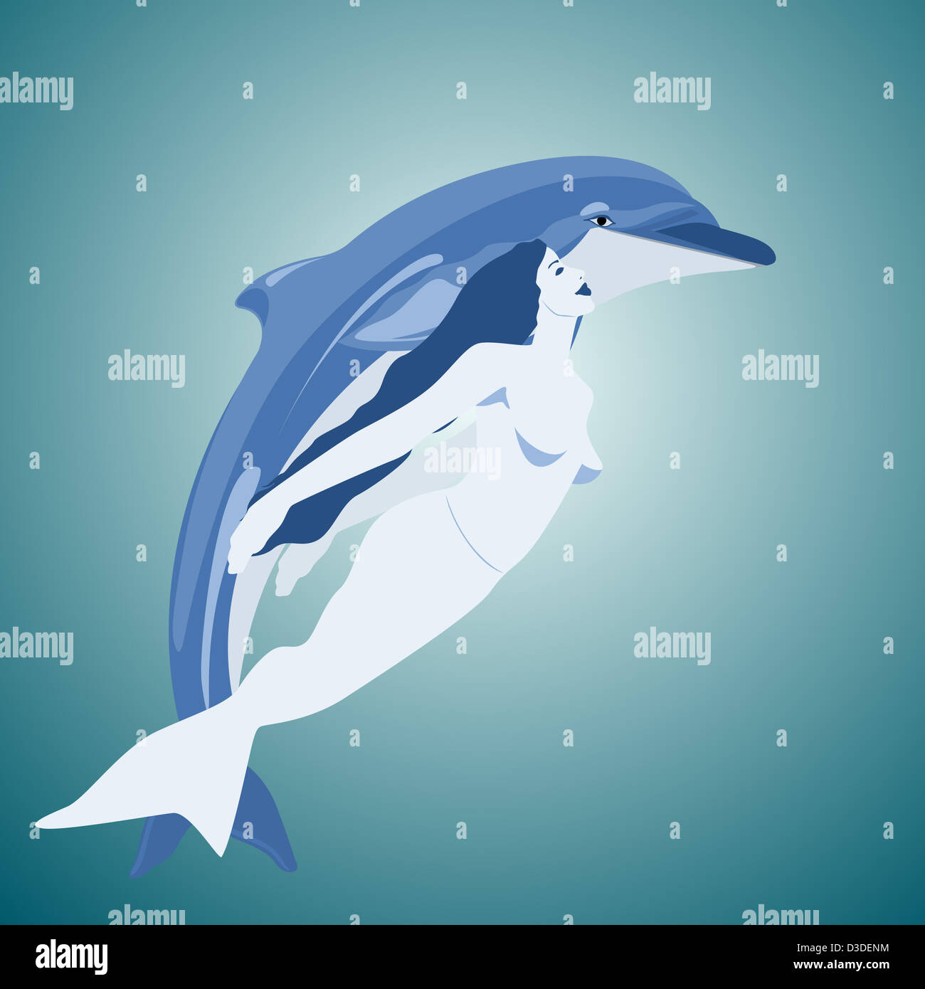 Dolphin And Mermaid High Resolution Stock Photography and Images - Alamy
