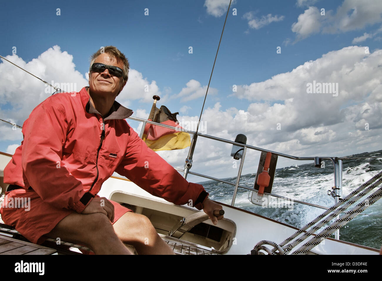 Denmark, sailing on a yacht on the Skagerrak Stock Photo - Alamy