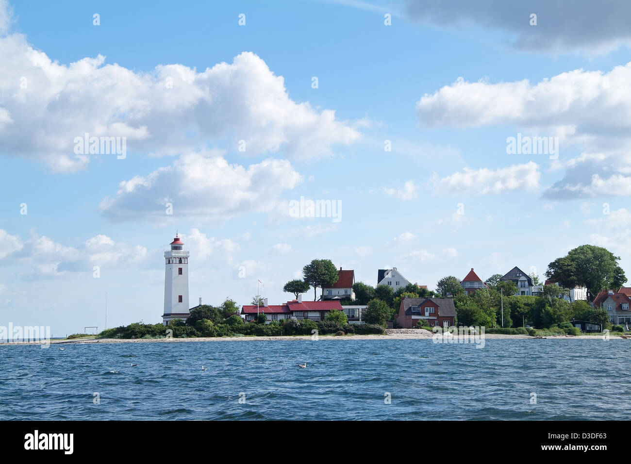 Lighthouse strib on the island funen hi-res stock photography and ...
