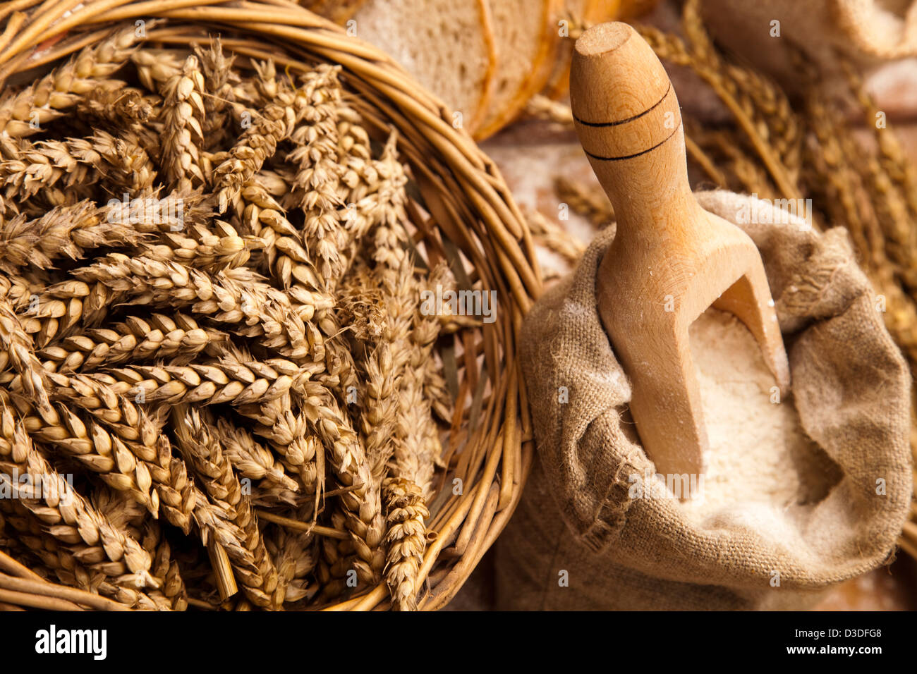 Variety of whole wheat bread Stock Photo - Alamy