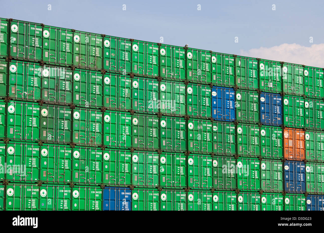 Rotterdam, Netherlands, container stack in Rotterdam Stock Photo - Alamy