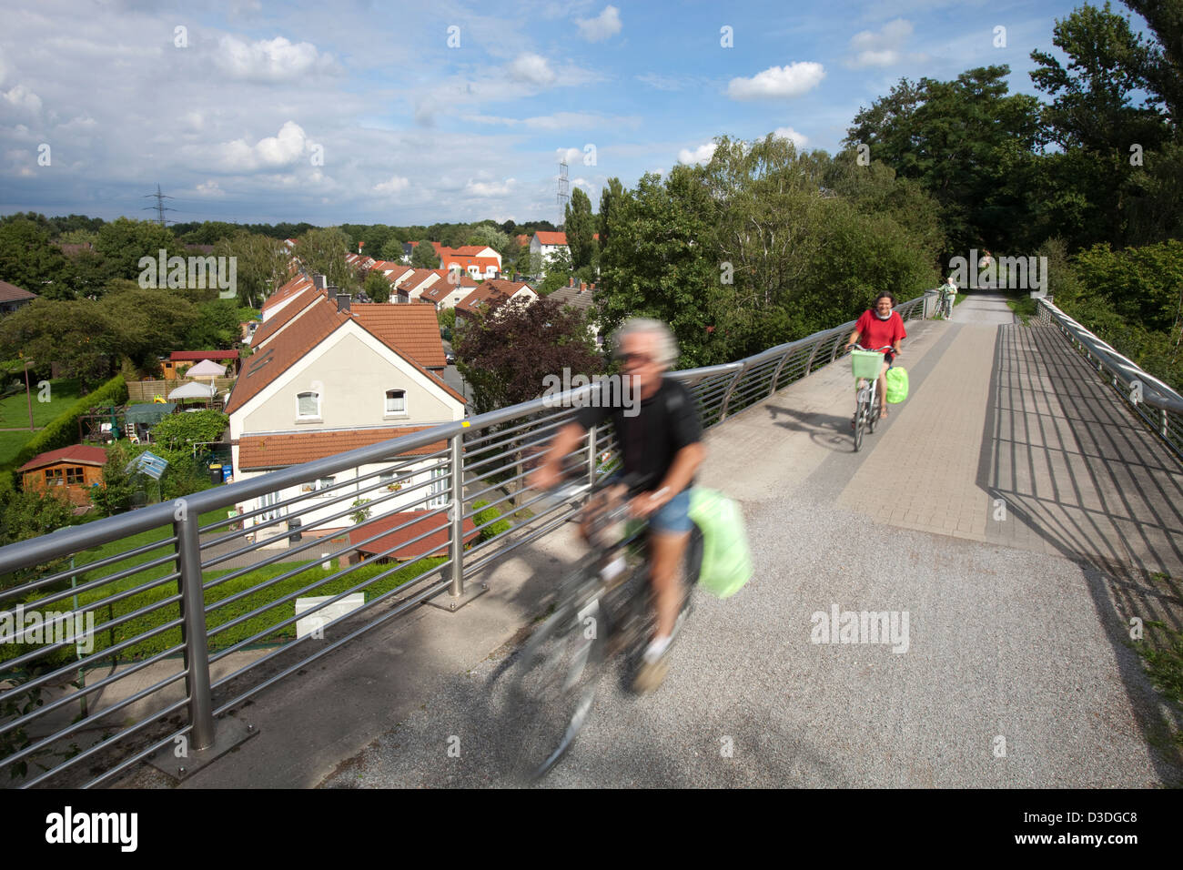 Essen, Germany, bike path on a former railway line Stock Photo - Alamy